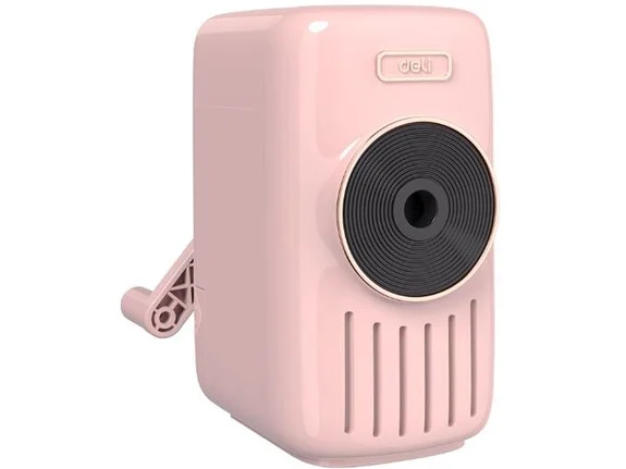 Deli Rezač za olovke rotacioni Muzička kutija Pink macaroon 71165A