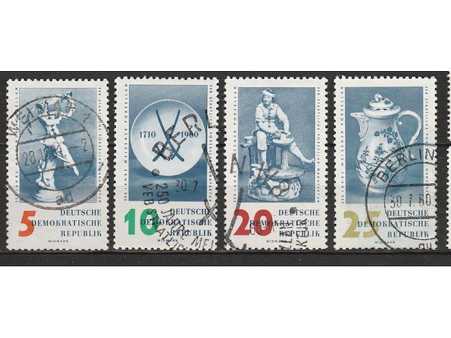 DDR-1960-250th Anniversary of Meissen Porcelain Factory