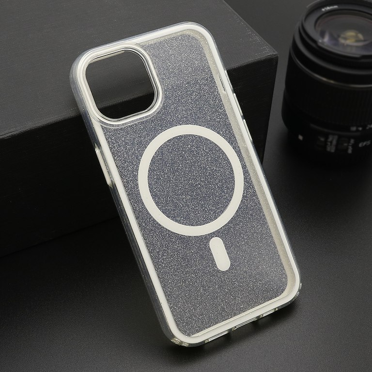Zastitna maska (futrola) CRYSTAL MagSafe - iPhone 14 (6.1) bela (MS)