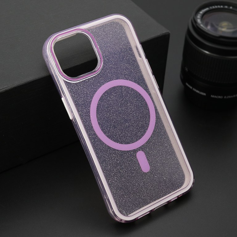 Zastitna maska (futrola) CRYSTAL MagSafe - iPhone 14 (6.1) ljubicasta (MS)
