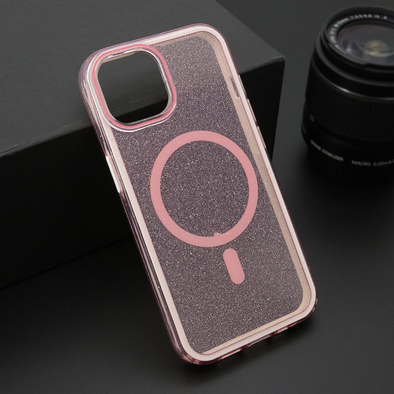 Zastitna maska (futrola) CRYSTAL MagSafe - iPhone 14 (6.1) roze (MS)