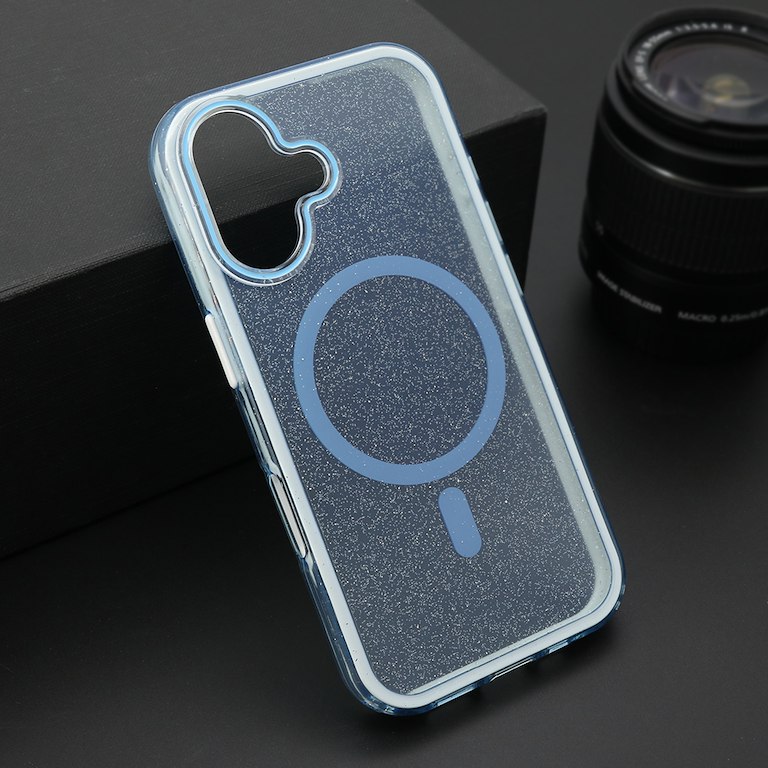 Zastitna maska (futrola) CRYSTAL MagSafe - iPhone 16 (6.1) plava (MS)