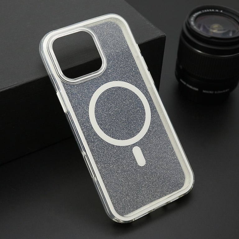 Zastitna maska (futrola) CRYSTAL MagSafe - iPhone 16 Pro Max (6.9) bela (MS)