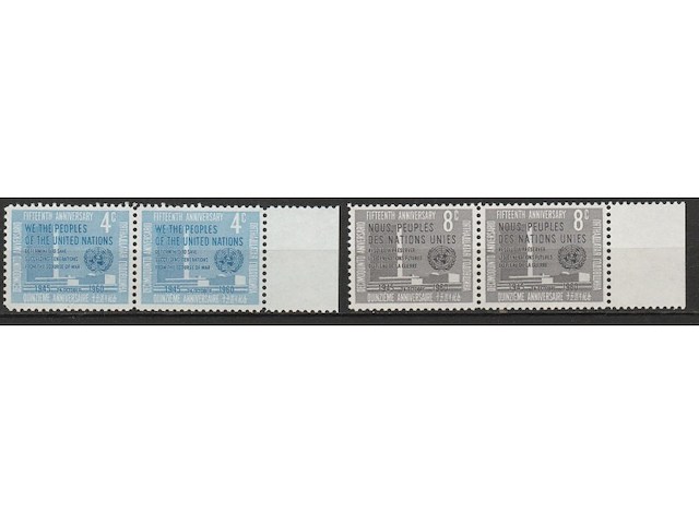 UN New York (United Nations), 15th Anniversary-1960-MNH