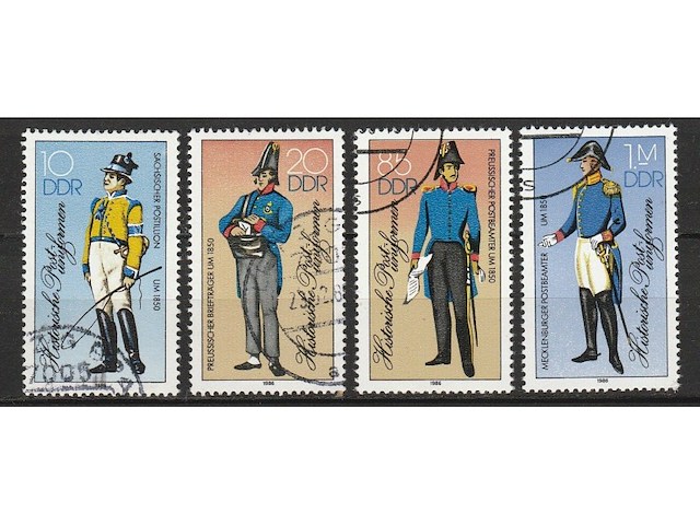 DDR - 1986 - Historic Postal Uniforms