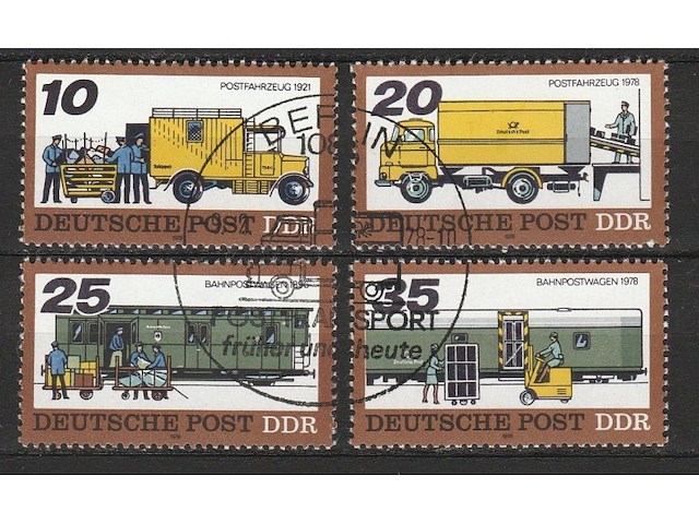 DDR - 1978 - Postal Transport Past and Present