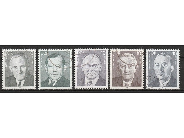 DDR - 1983 - Personalities of the German Labor Movement