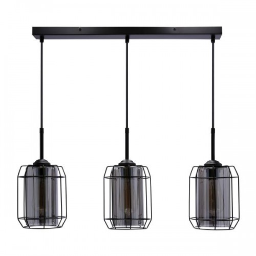 Jonera Viseća Lampa Crna 3x40W E27