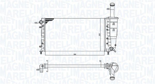 Hladnjak, hlađenje motora MAGNETI MARELLI 350213196000