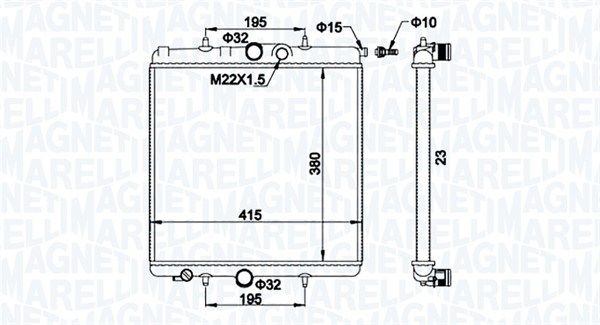 Hladnjak, hlađenje motora MAGNETI MARELLI 350213194100