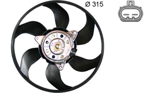 Ventilator hladnjaka MAHLE CFF 382 000S