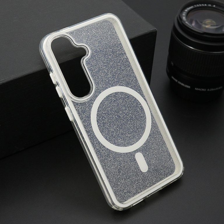 Zastitna maska (futrola) CRYSTAL MagSafe - Samsung S921 Galaxy S24 5G bela (MS)