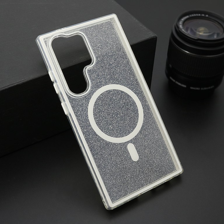 Zastitna maska (futrola) CRYSTAL MagSafe - Samsung S928 Galaxy S24 Ultra 5G bela (MS)