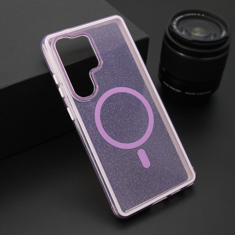 Zastitna maska (futrola) CRYSTAL MagSafe - Samsung S938 Galaxy S25 Ultra 5G ljubicasta (MS)
