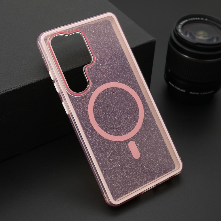 Zastitna maska (futrola) CRYSTAL MagSafe - Samsung S938 Galaxy S25 Ultra 5G roze (MS)
