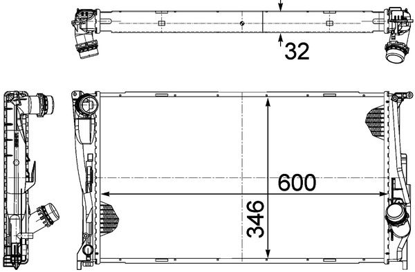 Hladnjak, hlađenje motora MAHLE CR 1084 000P