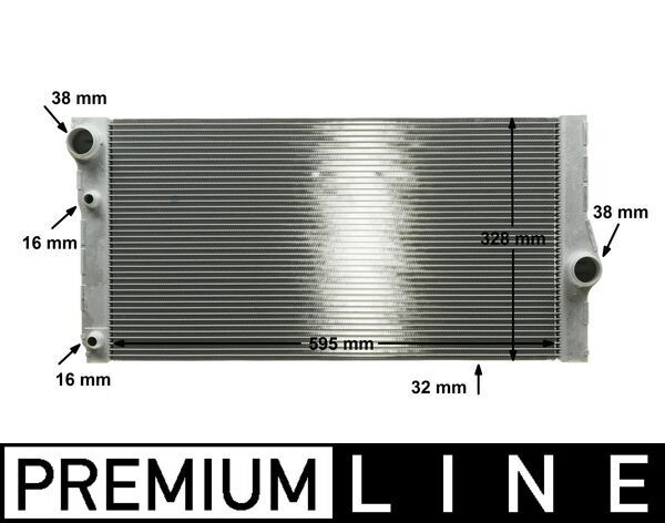 Hladnjak, hlađenje motora MAHLE CR 1147 000P