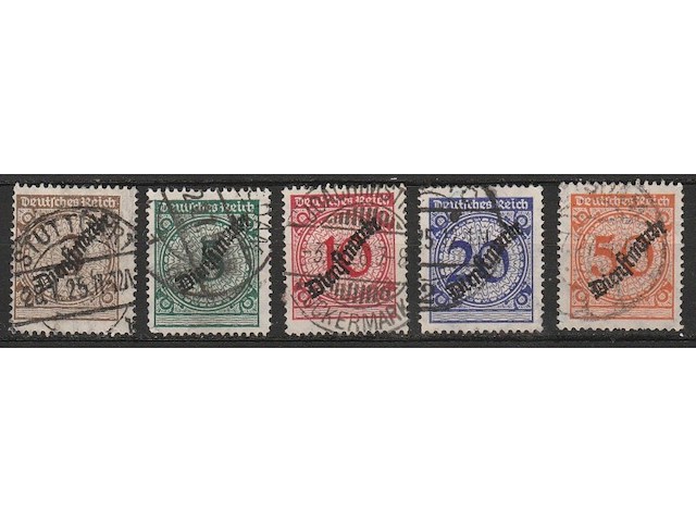 Deutsches Reich - 1923 - Dienstmarken
