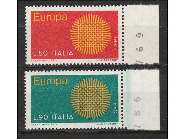 Italy, Italija - Europa (C.E.P.T.) Flaming Sun-1970-MNH