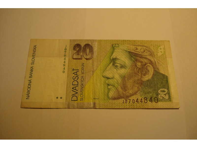 SLOVAČKA - 20 KRUNA - 1997