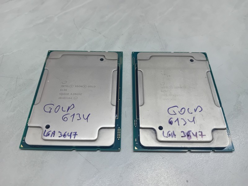 2 x Intel Xeon Gold 6134 Processor - 3.20 GHz - 8 Core