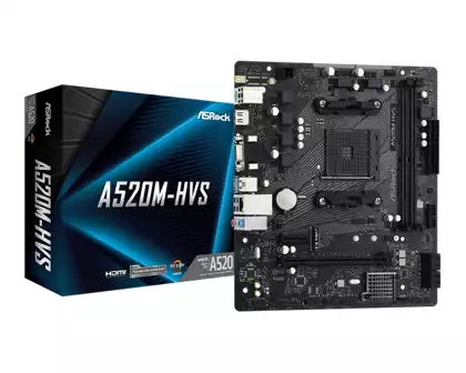 ASRock MB AM4 ASRock A520M-HVS 90-MXBE60-A0UAYZ