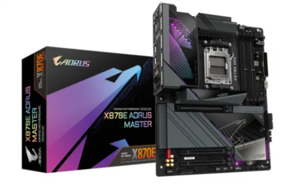 Gigabyte AM5, Chipset X870E, DDR5 OC up to 8600MT/s, AMD Socket AM5:Supports AMD Ryze 9000 / 8000 / 7000 Series Processors ( X870E AORUS MASTER )