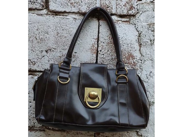 Torba kombinacija eko koze i mesinga  36 x 21 x 10 cm .
