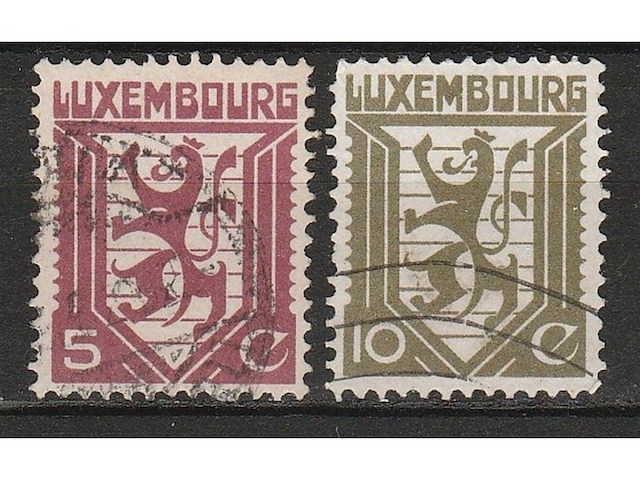 Luksemburg, Coat of Arms of Luxembourg - Lion - 1930
