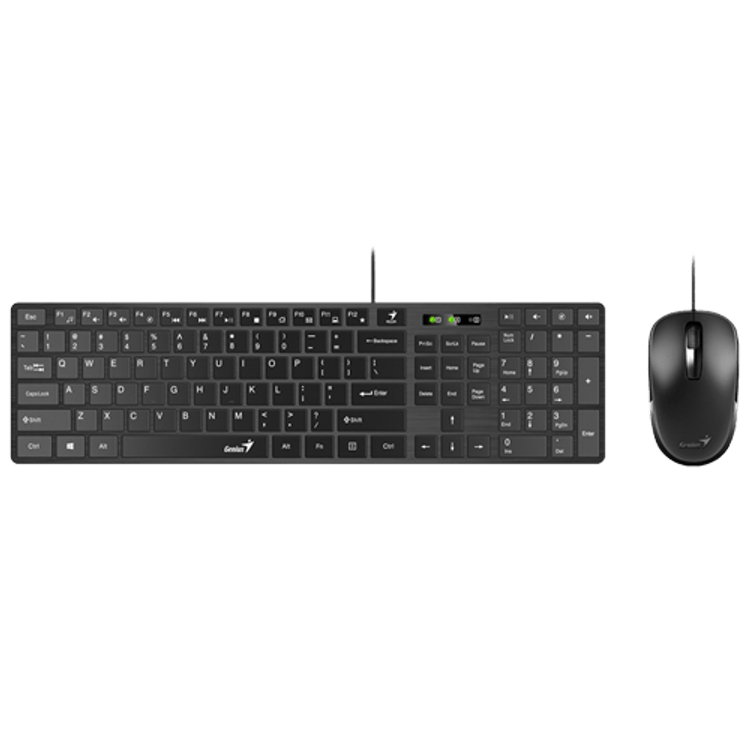GENIUS SlimStar C126 YU-SRB Crna Tastatura i miš