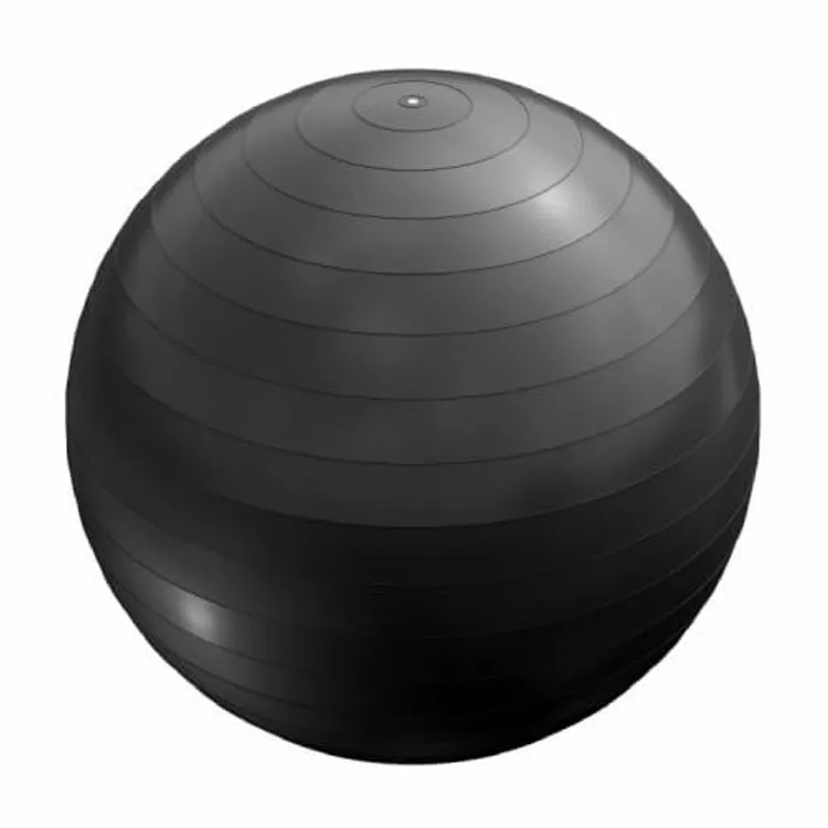 GORILLA SPORTS Crna Lopta za pilates 65 cm