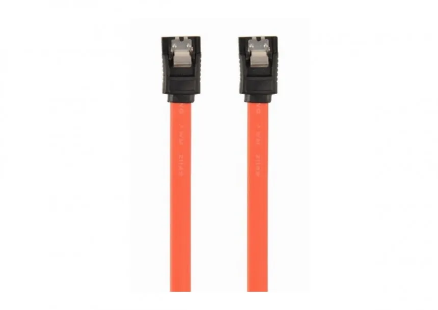 SATA III Data Cable, w/ Metal clip, 0.5m