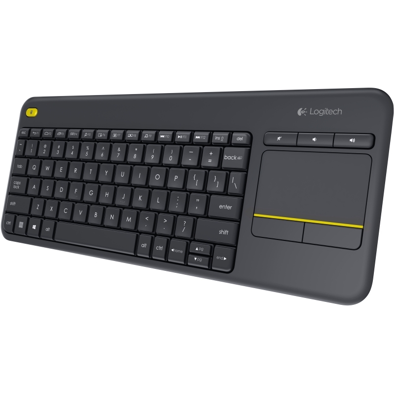 Logitech K400 Plus Wireless Touch Keyboard Black, US