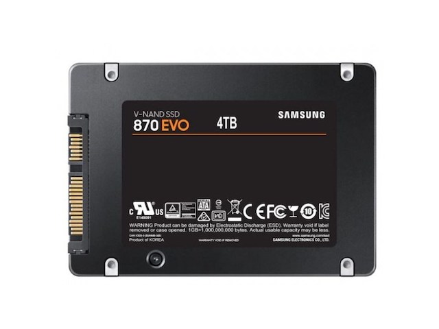 SSD 2.5` SATA 4TB Samsung 870 EVO 560530MBs, MZ-77E4T0BEU