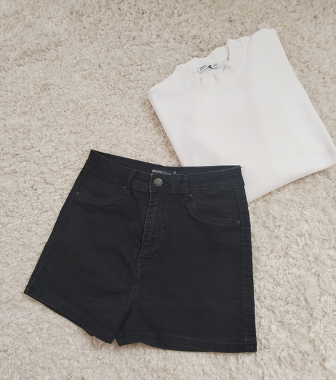    CROPP ☆ crni teksas šorc ☆ S/M