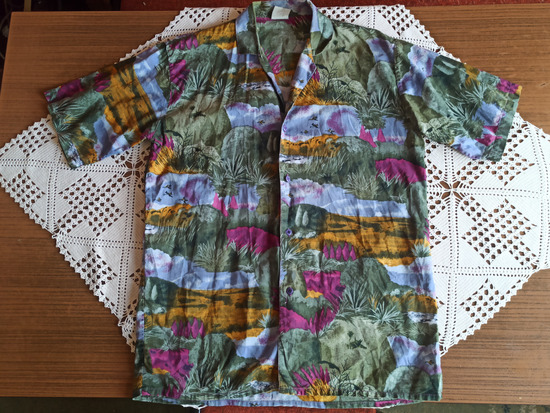 Autenticna vintage retro kosulja Nature print