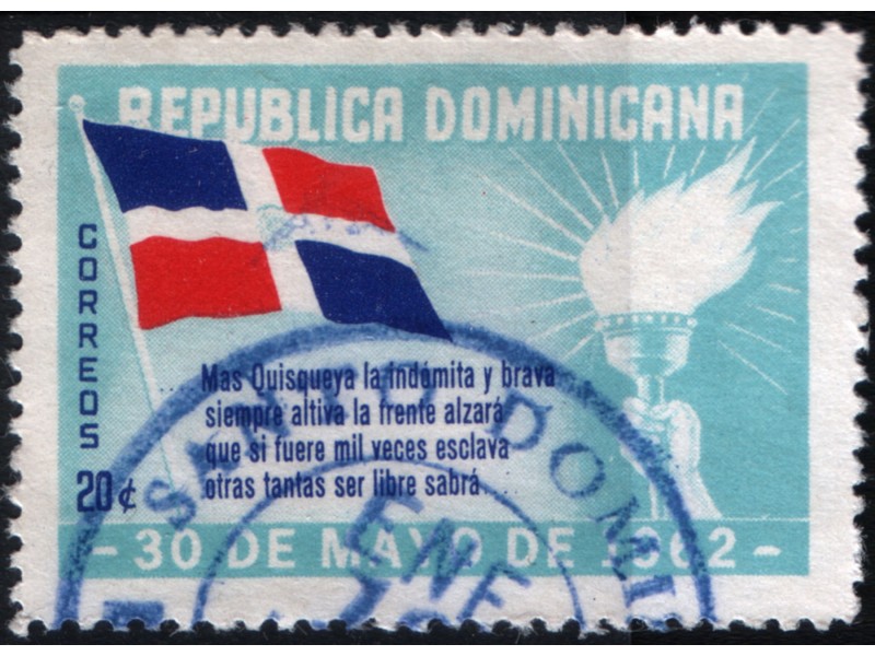 kt665ly 30.maj1962 DominicaR Mi762A(-o-)1od6
