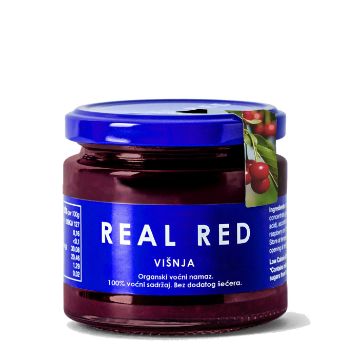 Real Red Organski voćni namaz od višnje, 200gr