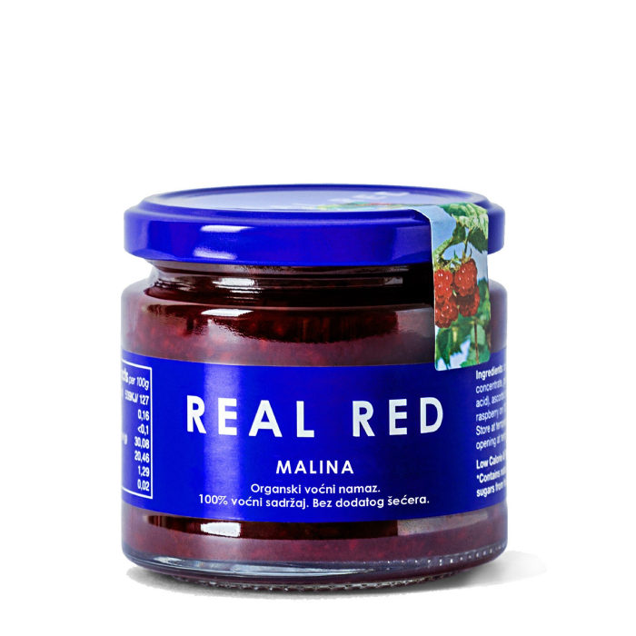 Real Red organski voćni namaz od maline, 200 g