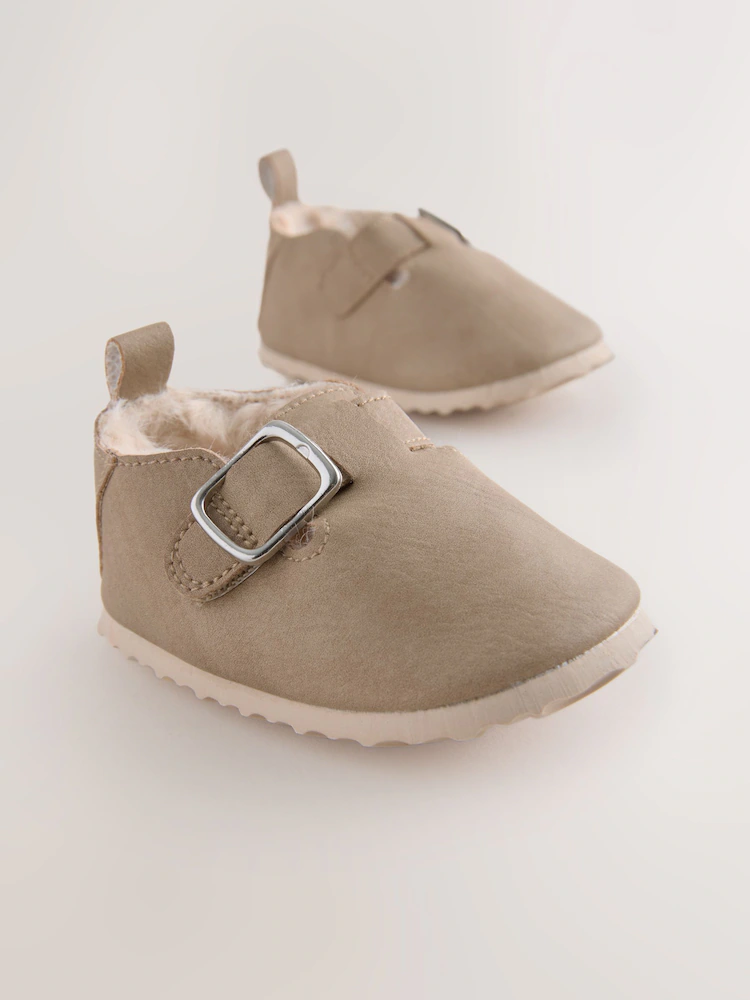 Beћ - Babi Fauk Fur Lined Clog Shoes (0-24mths)