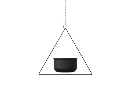 WALLXPERT Decorative Potcrna saksija Harpusta Black