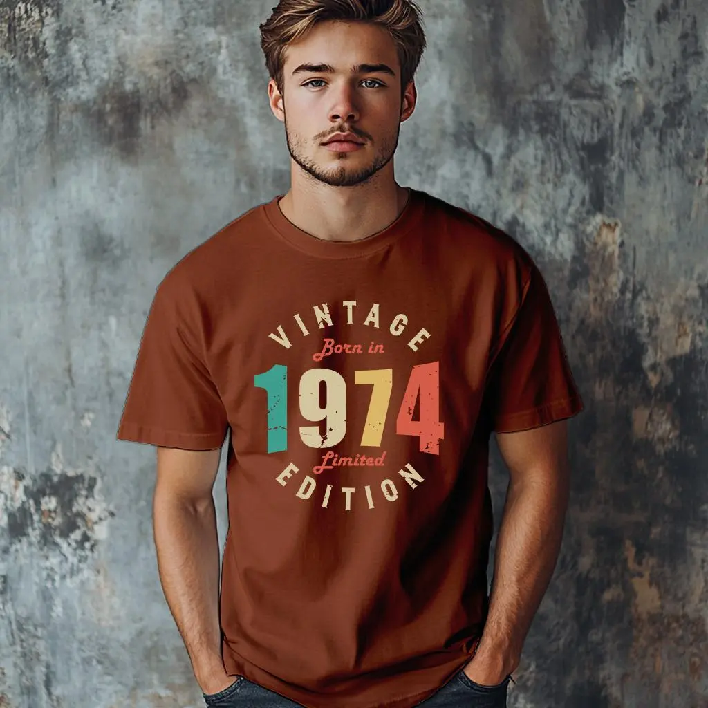 Camiseta Majica sa štampanim printom Cam 827, Muška, Terakota