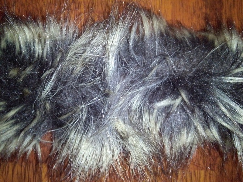 krznena kragna 51cm x 6cm