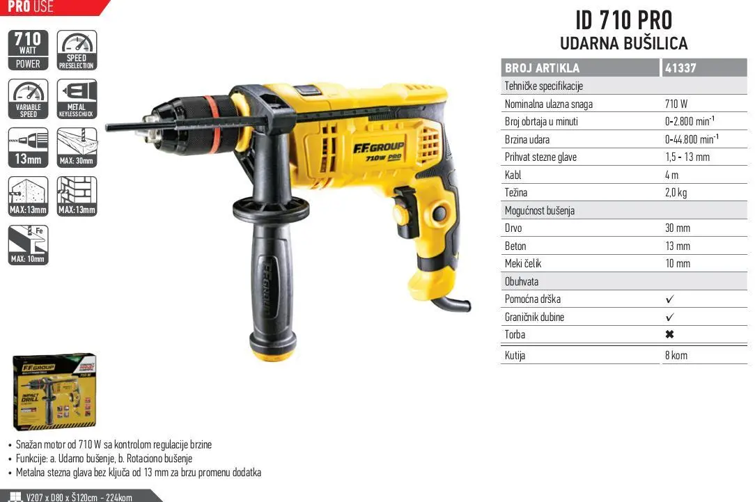 FF EA UDARNA BUSILICA ID 710 PRO
