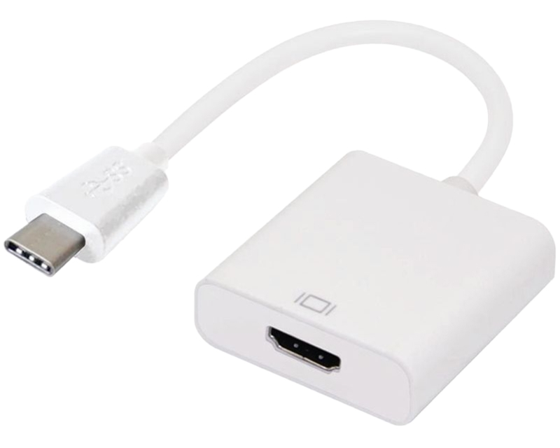 E-GREEN Adapter USB 3.1 tip C (M) - HDMI (F) sivi