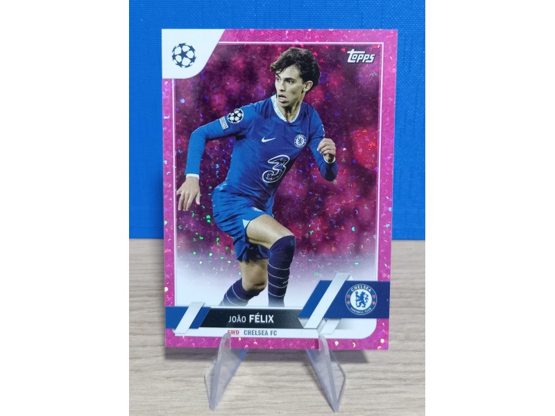 JOAO FELIX - Chelsea Pink Sparkle Topps UCC