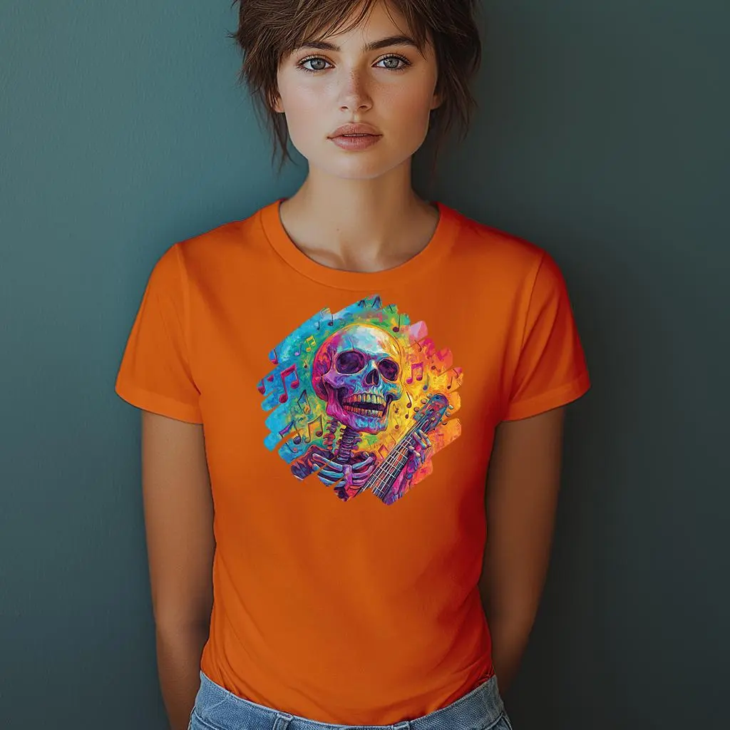 Camiseta Majica sa štampanim printom Cam 805, Ženska, Narandžasta