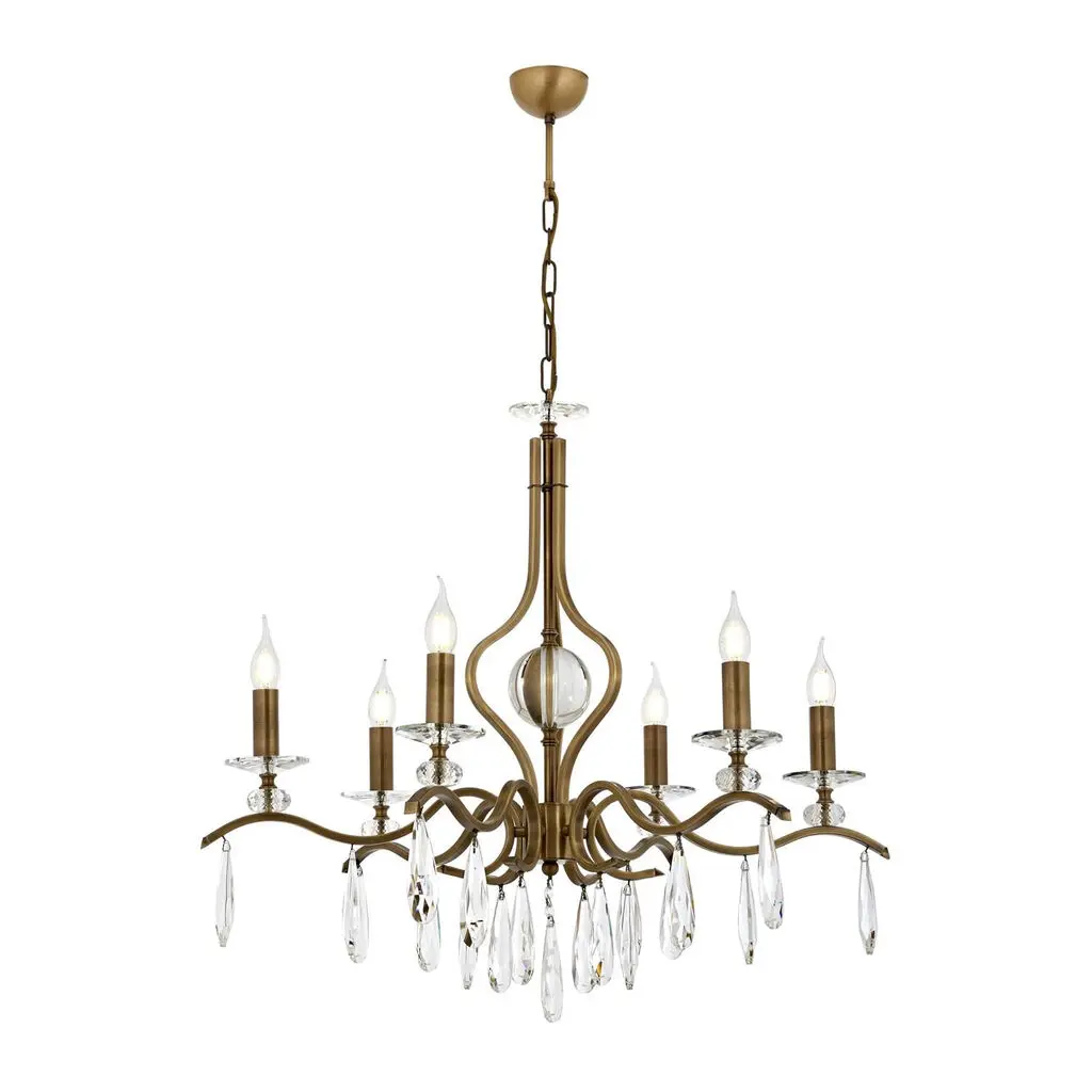 Opviq Luster Av-1902-6E, 110x80cm, Zlatne boje