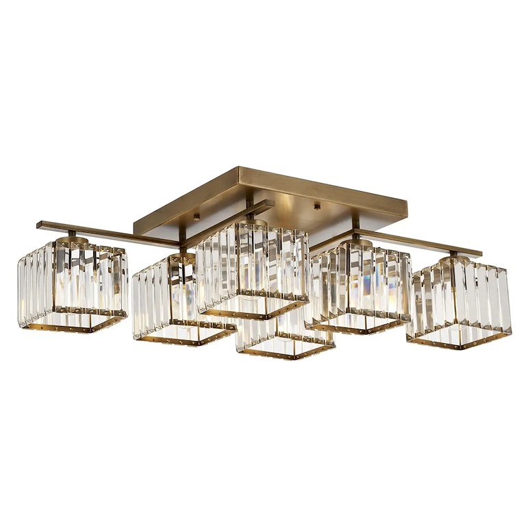 Opviq Luster Av-1795-6E, 80x40x22 cm, 6xE27, 40W, Bronzane boje