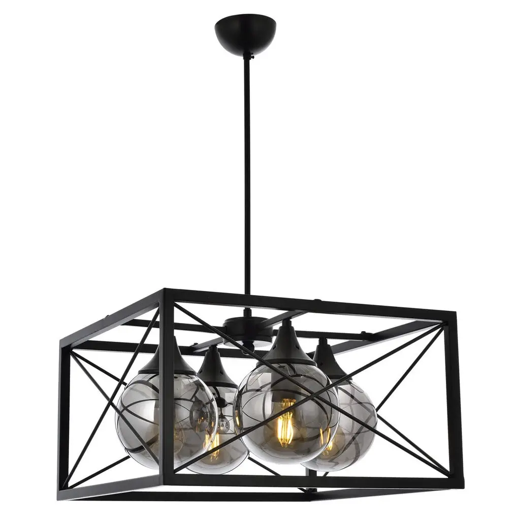 Opviq Luster AV-1732-4BSY, 80x45x45cm, Crni
